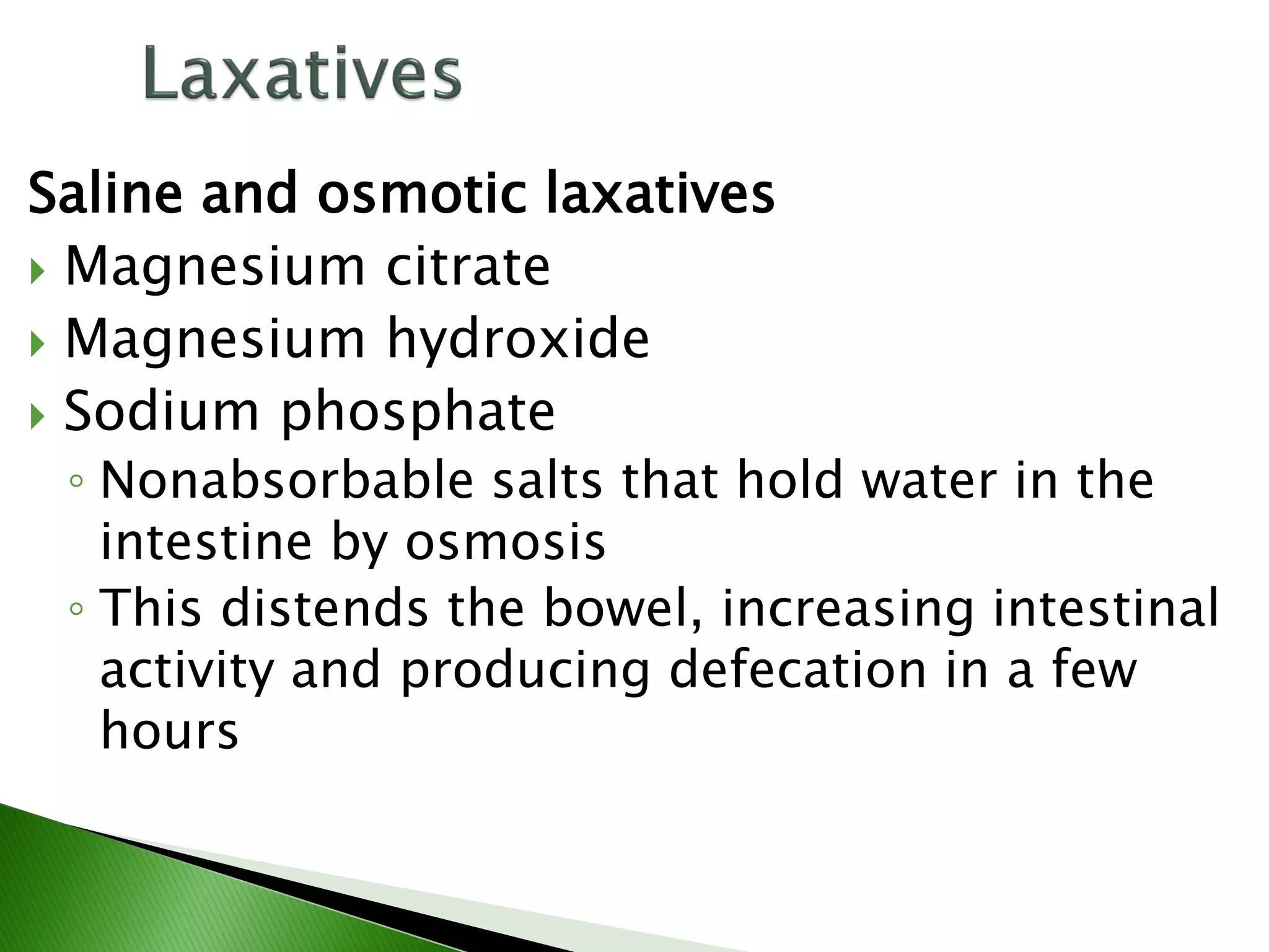 Gastrointestinal drugs - Pharmacology | PDF