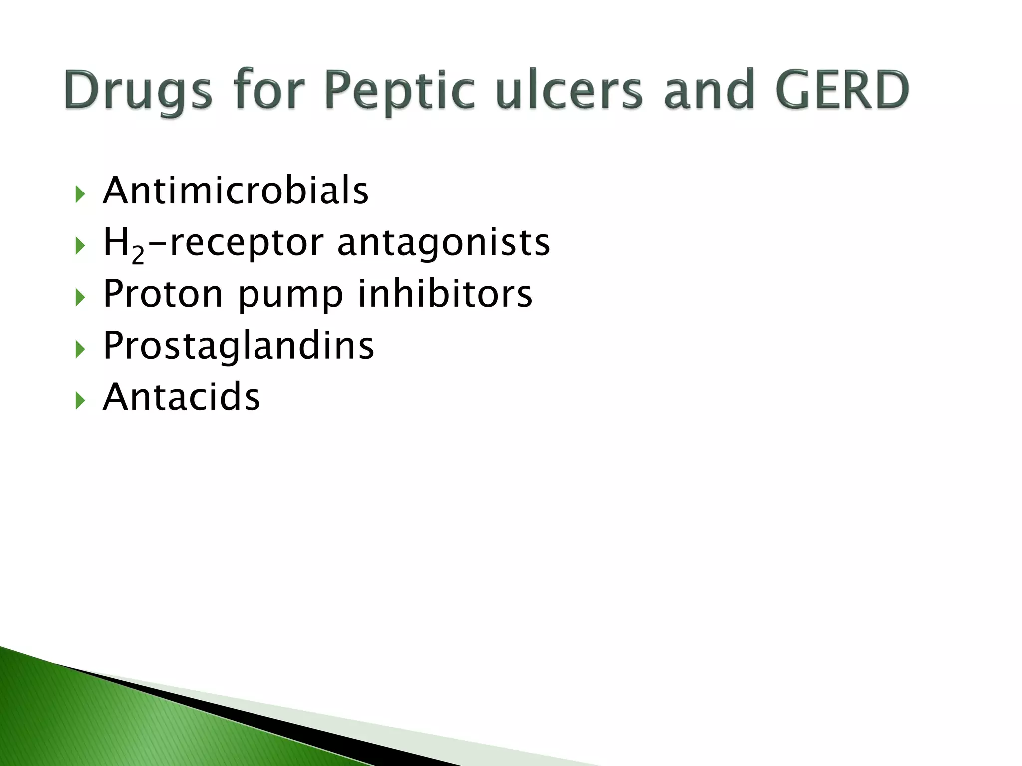 Gastrointestinal drugs - Pharmacology | PDF