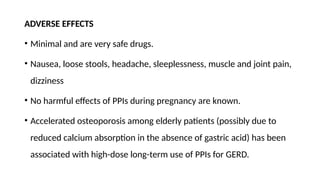 GI drugs : PPIs , Antacids and Ulcer protectives | PPTX
