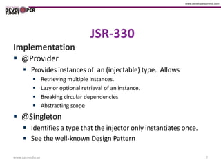A Cocktail of Guice and Seam, the missing ingredients for Java EE 6 | PPT