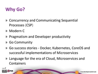 Building Scalable Backends with Go | PPT