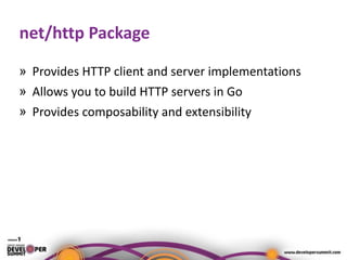 Building Scalable Backends with Go | PPT