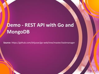 Building Scalable Backends with Go | PPT