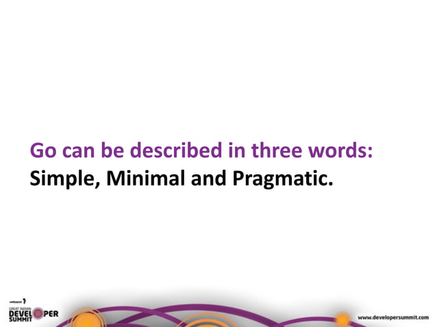 Building Scalable Backends with Go | PPT