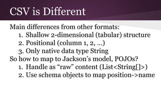 Jackson beyond JSON: XML, CSV | PPTX