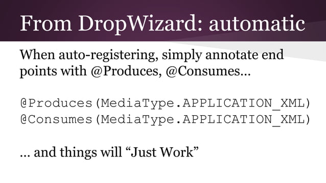 Jackson beyond JSON: XML, CSV | PPTX | Web Development | Internet