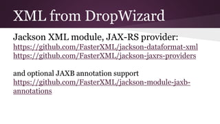 Jackson beyond JSON: XML, CSV | PPTX | Web Development | Internet