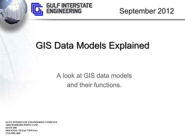 GIS Data Models Explained | PPT
