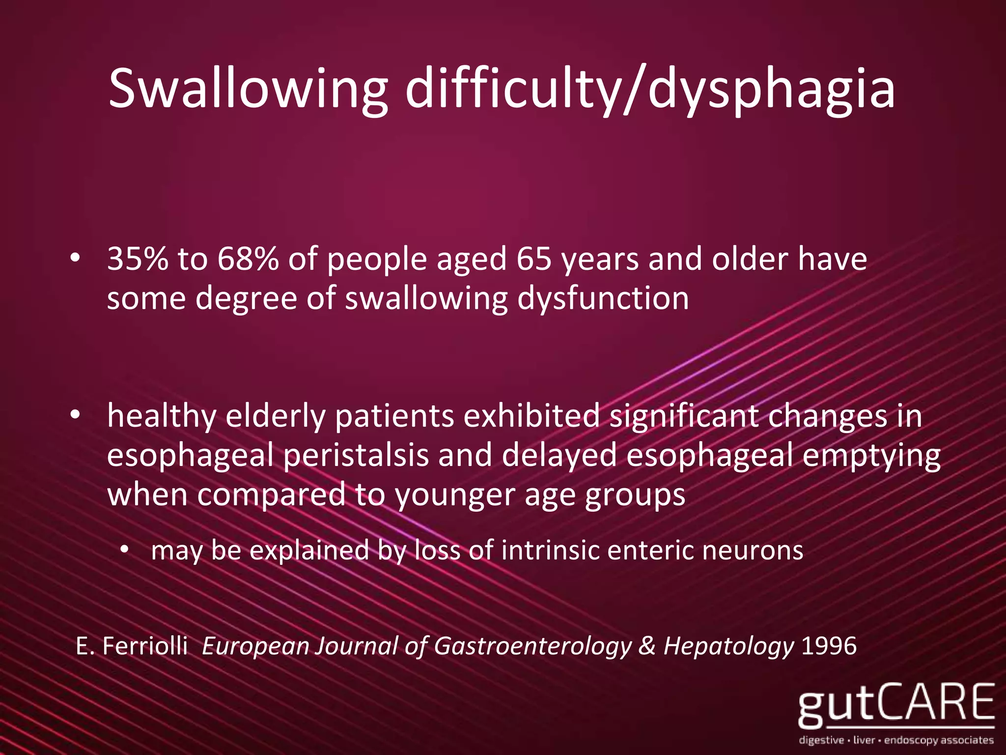 GI Disease in Elderly | PPTX