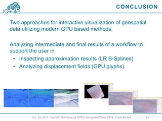 Visualization of Marine Sand Dune Displacements utilizing Modern GPU Techniques. (Franck Michel ...