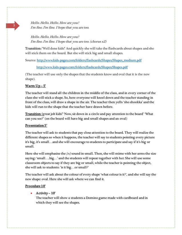 Lesson Plan - Class 2 | PDF