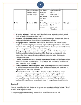 Lesson Plan - Class 3 | DOCX