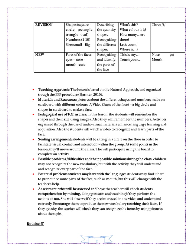 Lesson Plan - Class 4 | DOCX | Educational Assessment | Education