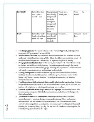 Lesson Plan - Class 5 | DOCX | Education
