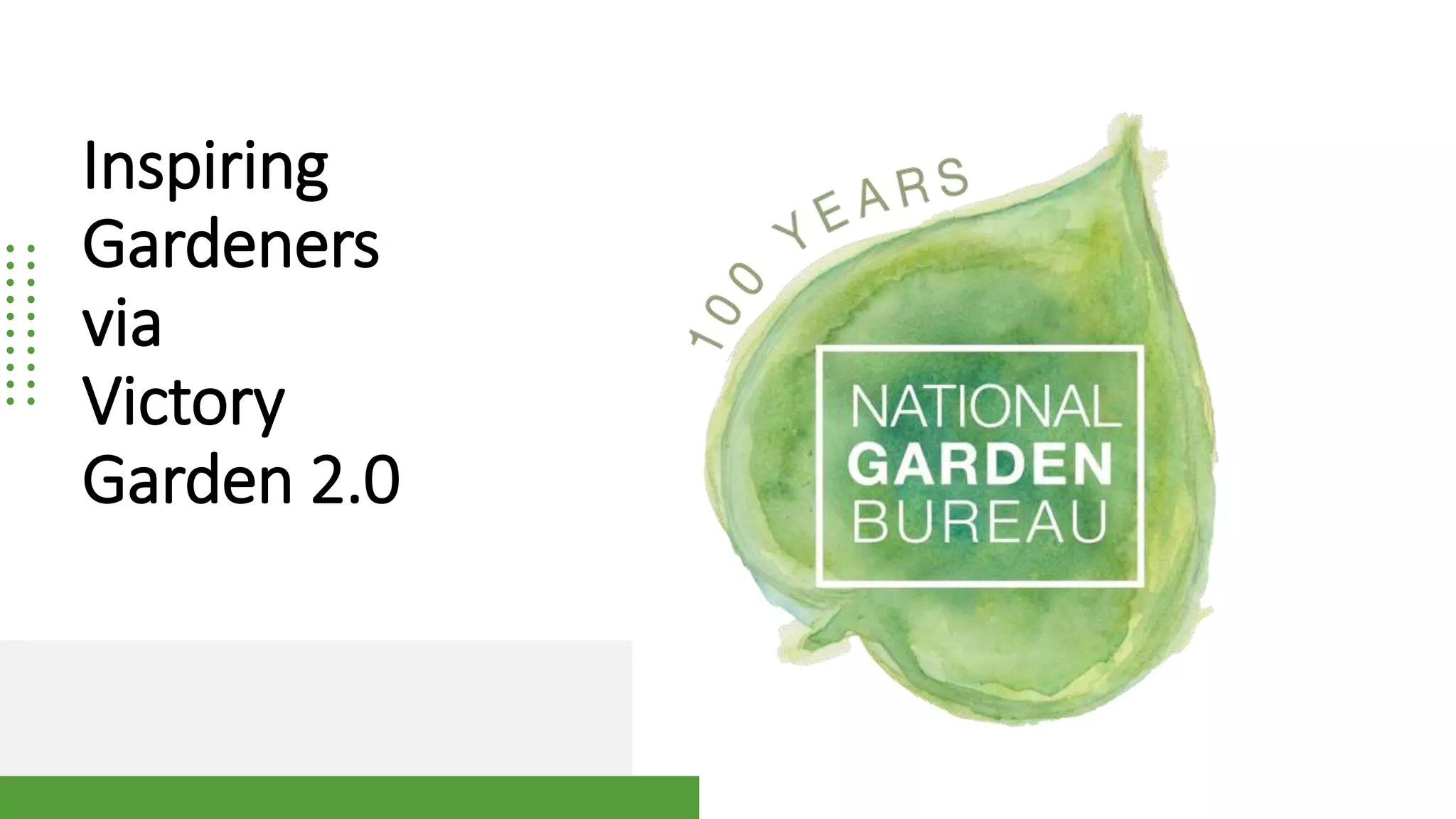 Victory Garden tips for Garden Centers | PPT