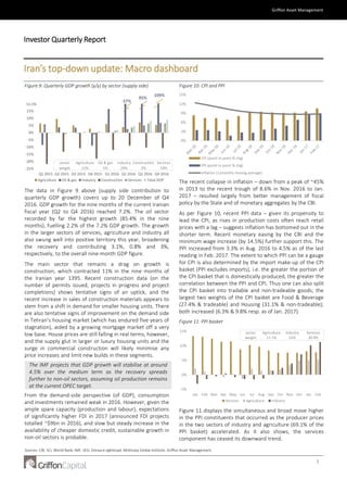 Griffon quarterly report - Iran's Macro Economics dashboard - March ...