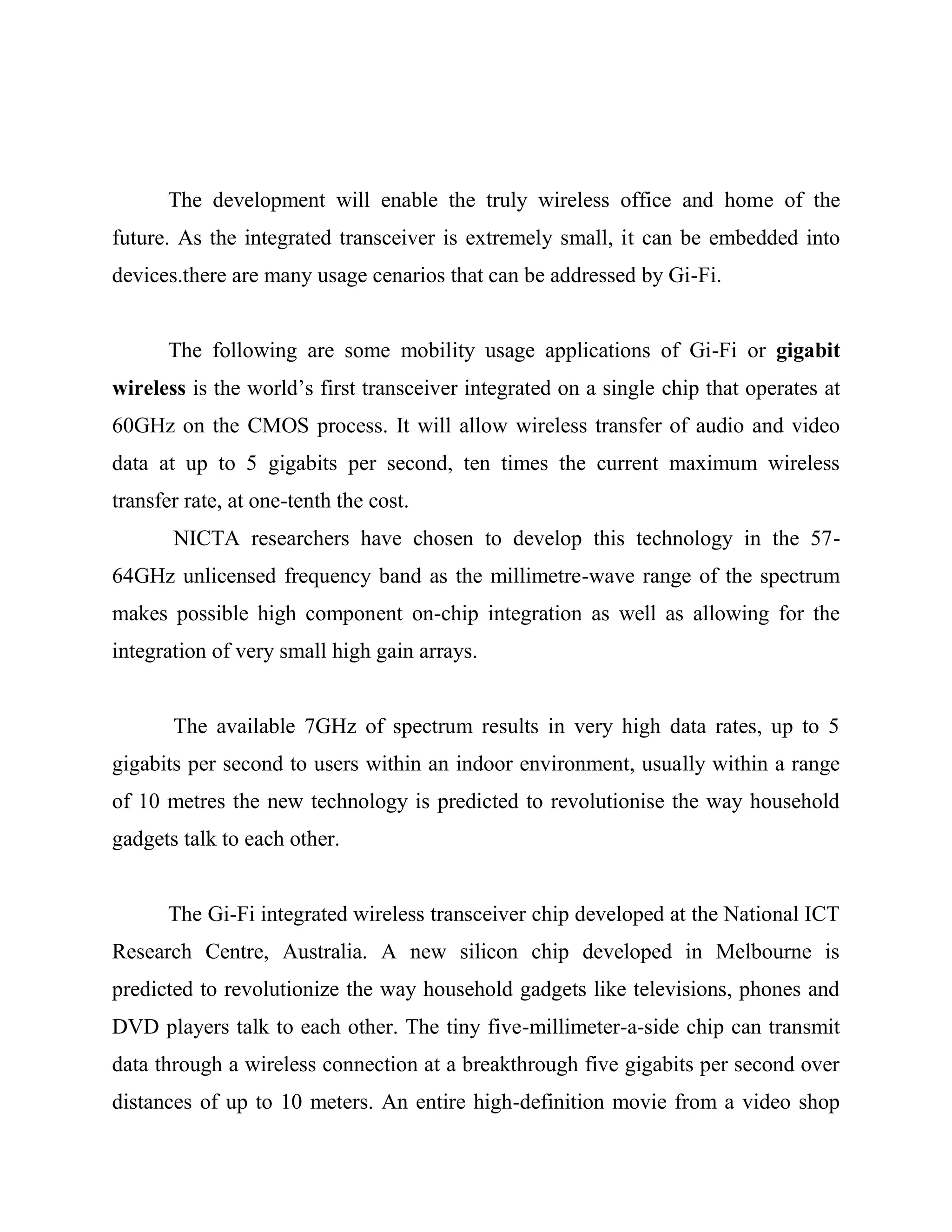 Gifi | DOCX | Computer Networking | Computing