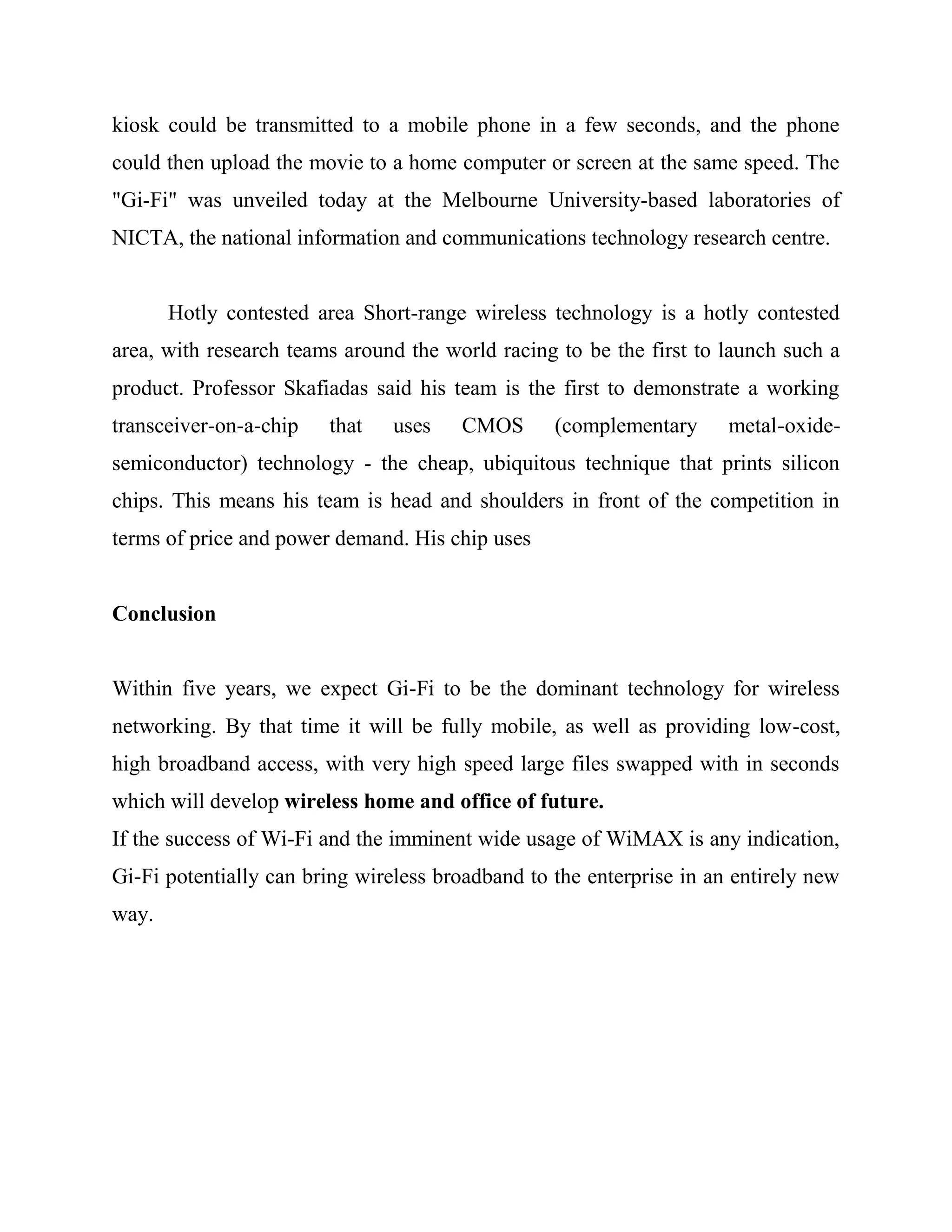 Gifi | DOCX | Computer Networking | Computing