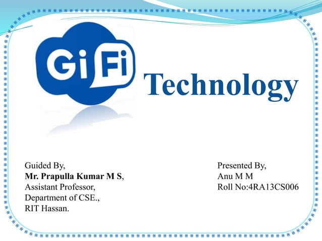 Gi-Fi Technology | PPT