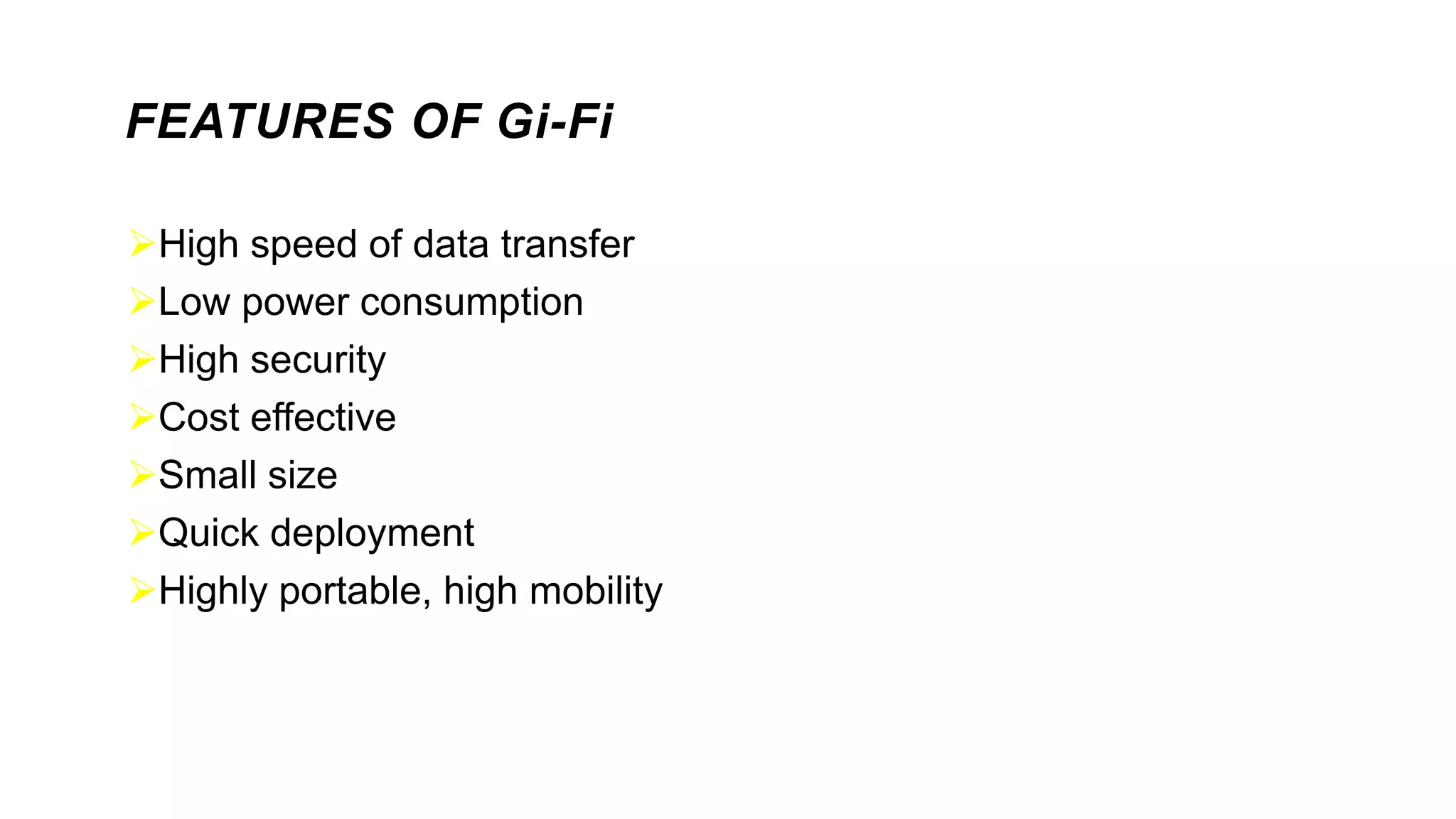 Gi fi technology | PPTX