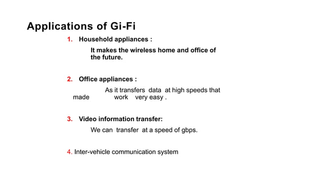Gi fi technology | PPTX