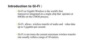 Gi fi technology | PPTX