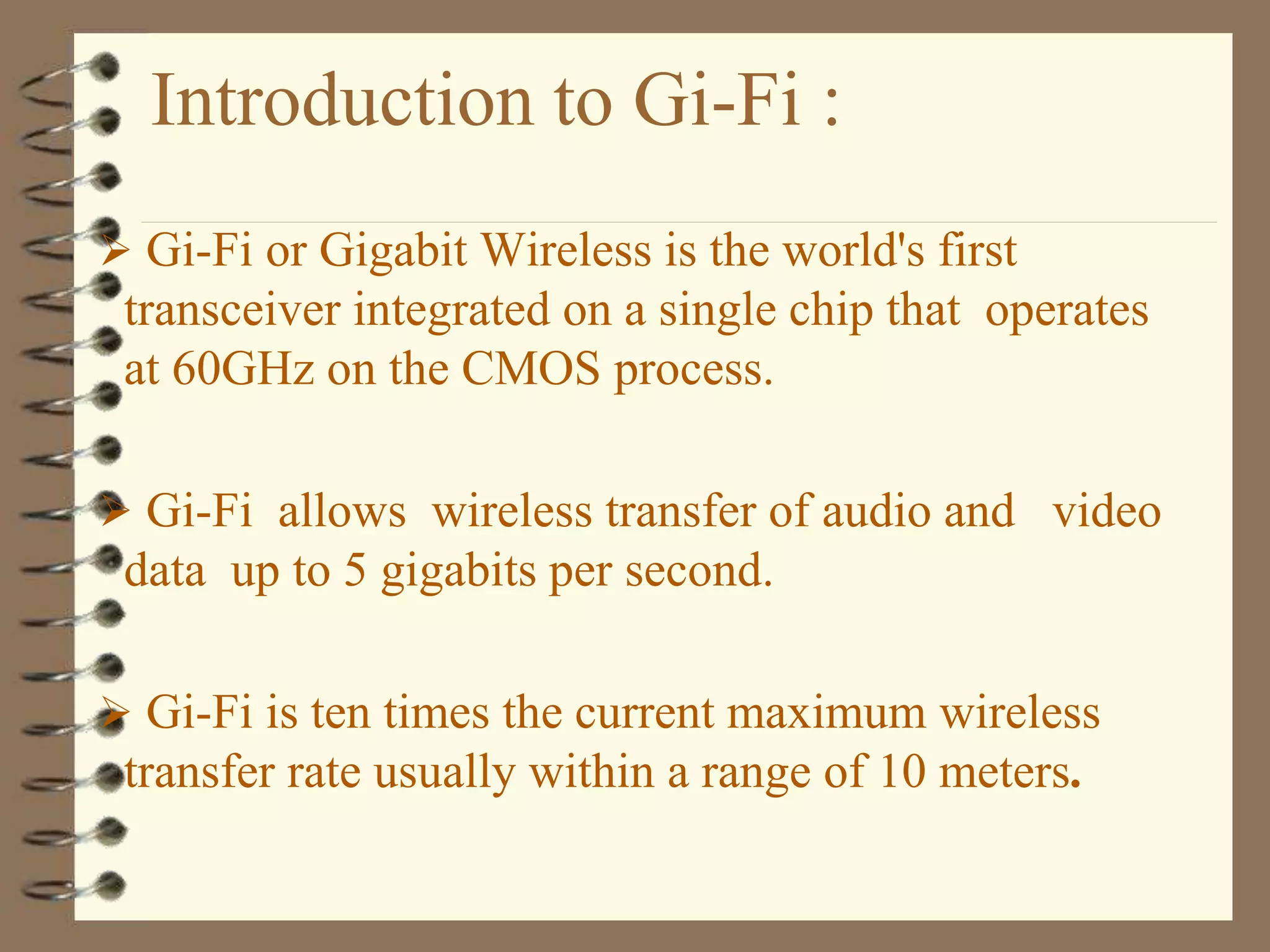 Gifi wireless Technology | PPTX