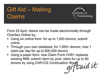 Gift aid | PDF