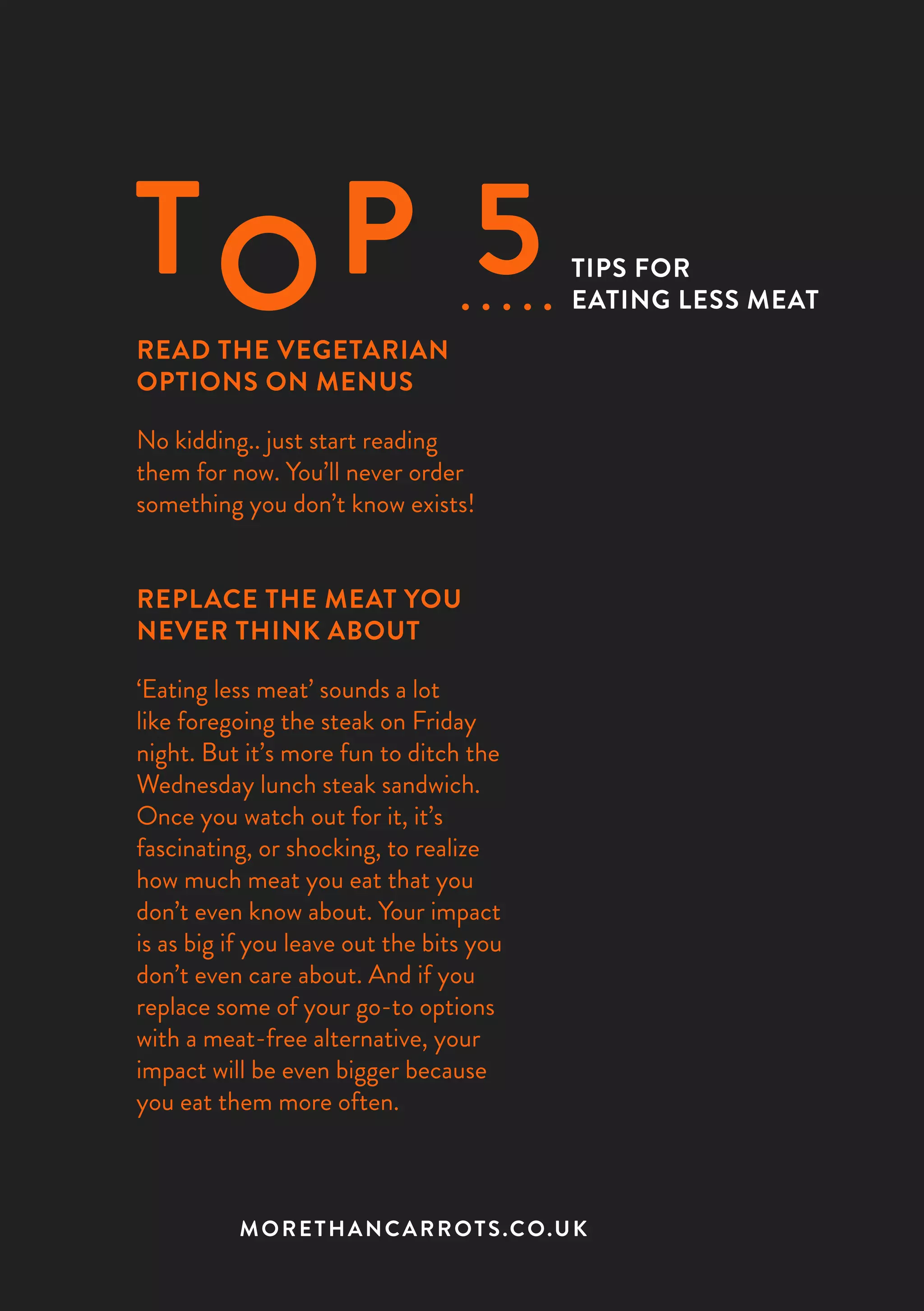 A Guide To Eating Less Meat | PDF