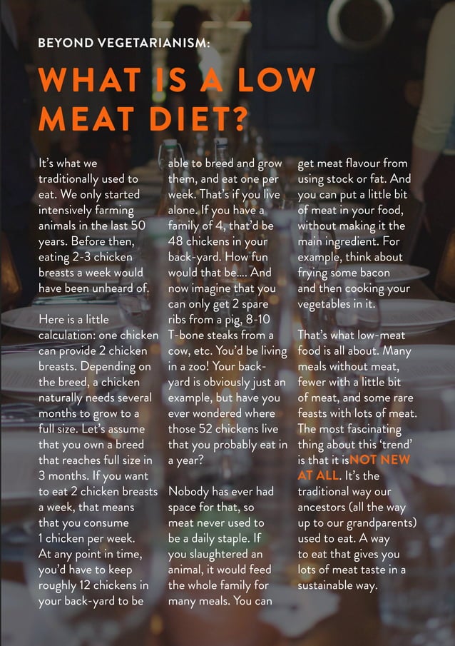 A Guide To Eating Less Meat | PDF