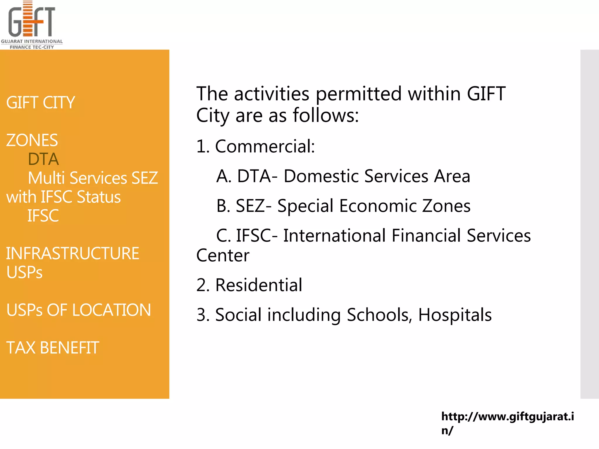 Gift city Presentation | PPTX