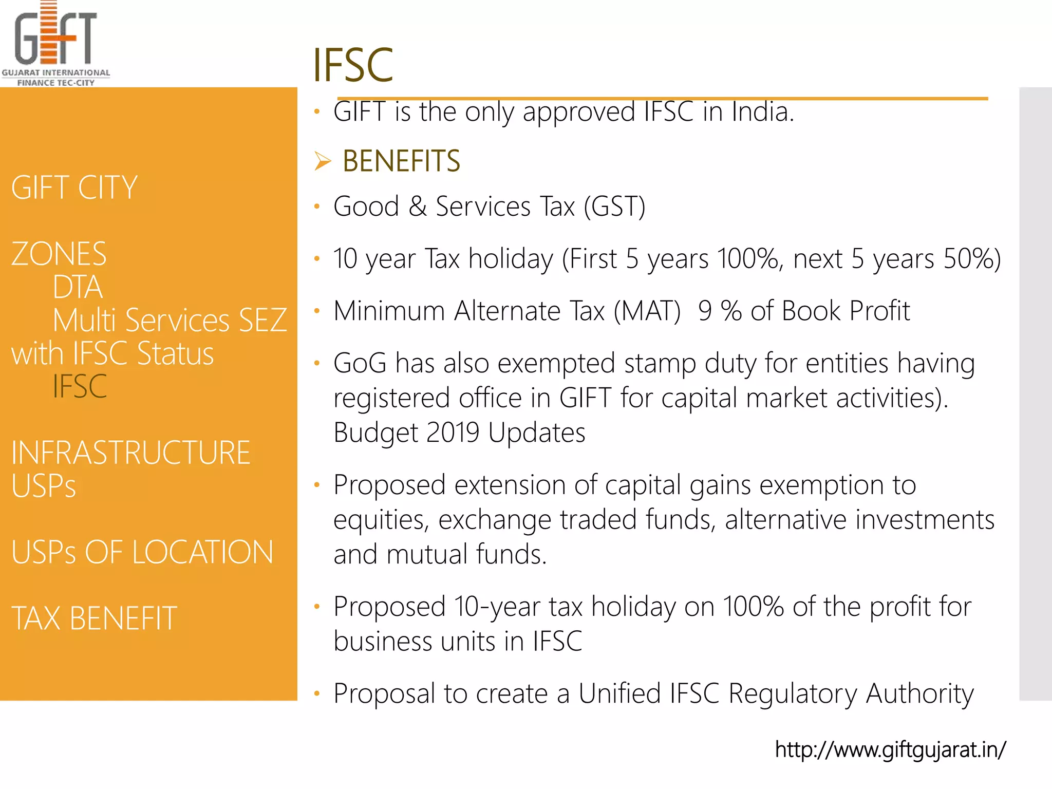 Gift city Presentation | PPTX