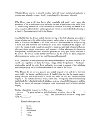Gift_Deed_Eng.doc | Real Estate Buying and Selling | Real Estate