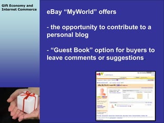 Gift economy | PPTX | Economy | Business and Finance