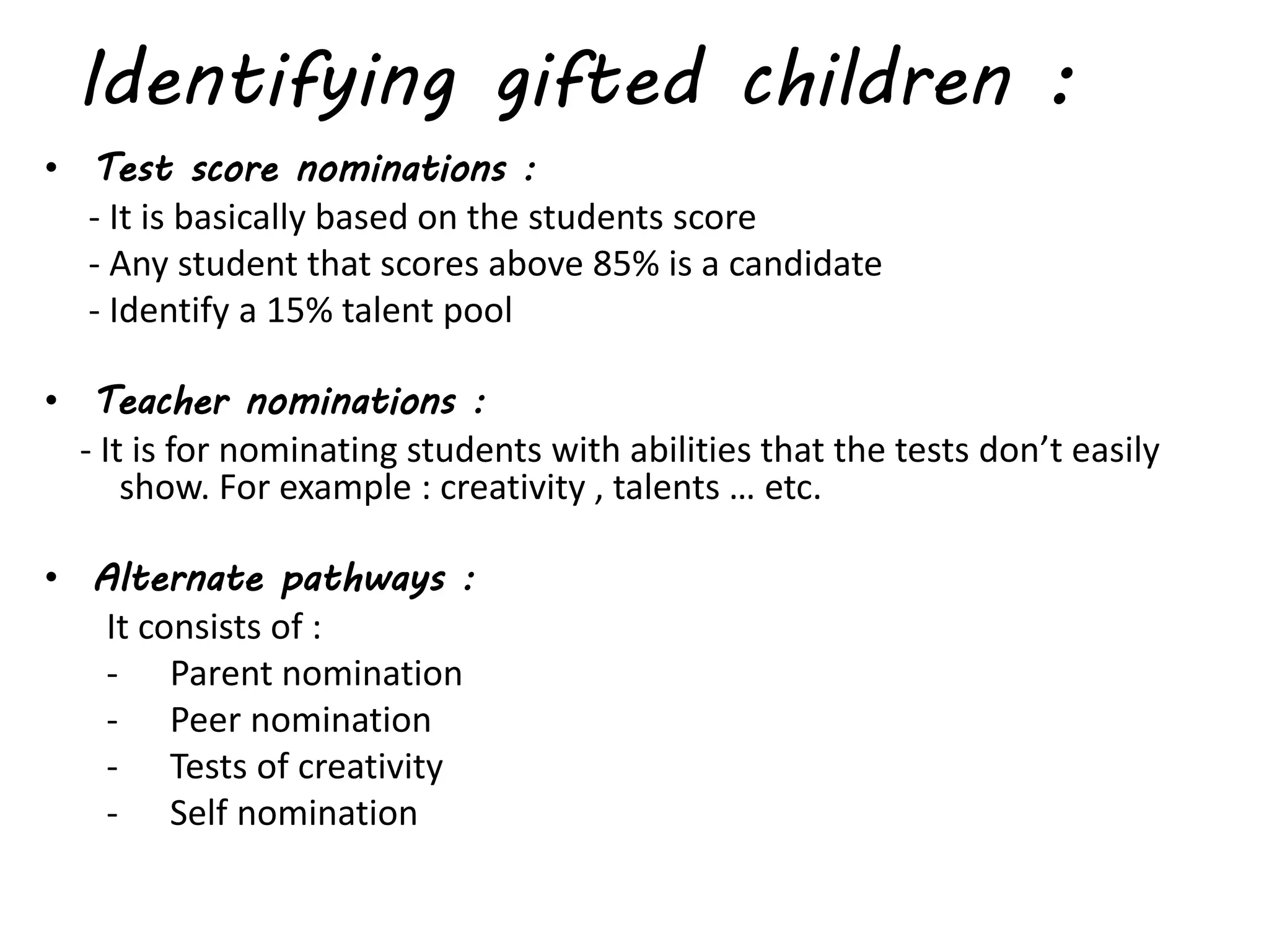 Gifted children | PPTX