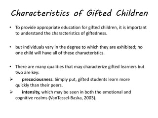Gifted children | PPTX