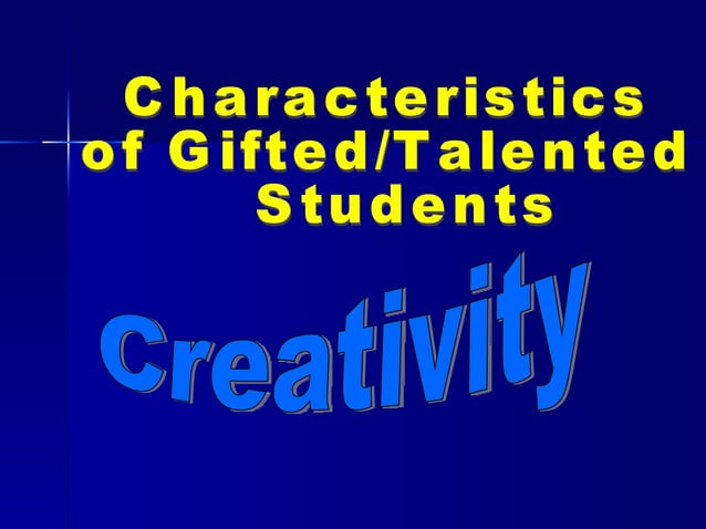 Gifted 101 presentation2011 | PPT