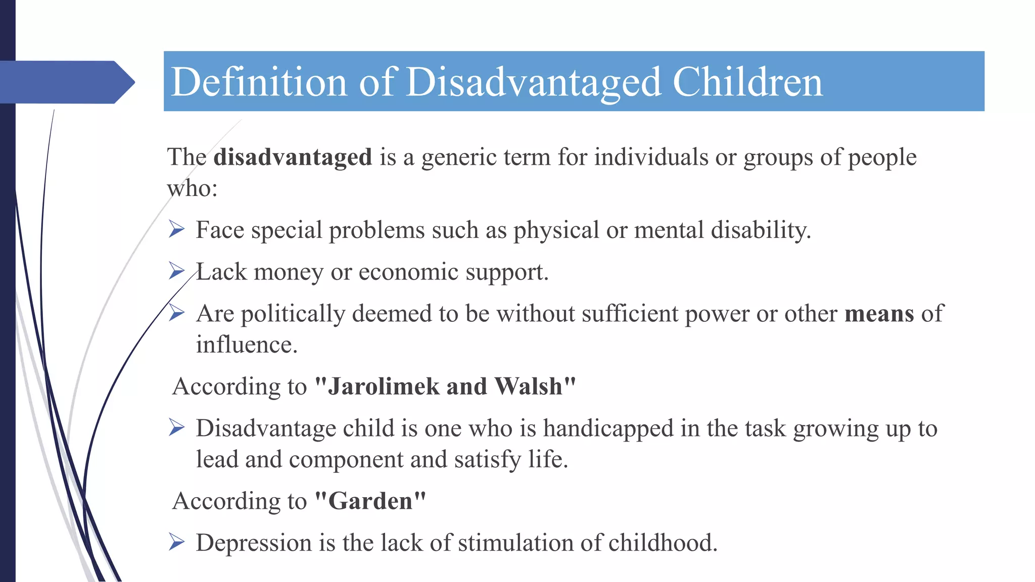 Gifted and Disadvantage Children | PPTX