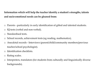 Gifted and Talented Children | PPTX