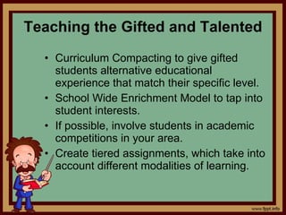 Gifted and talented advocacy project | PPT