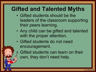 Gifted and talented advocacy project | PPT