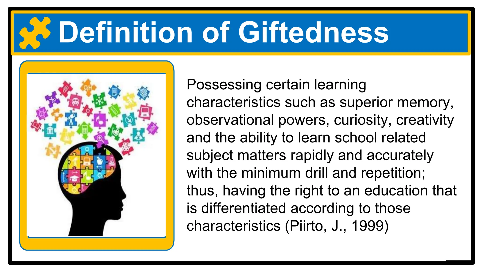 The Gifted and A Talented Child Learners | PPTX