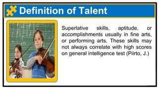The Gifted and A Talented Child Learners | PPTX