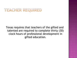 Gifted and talented ppt | PPT