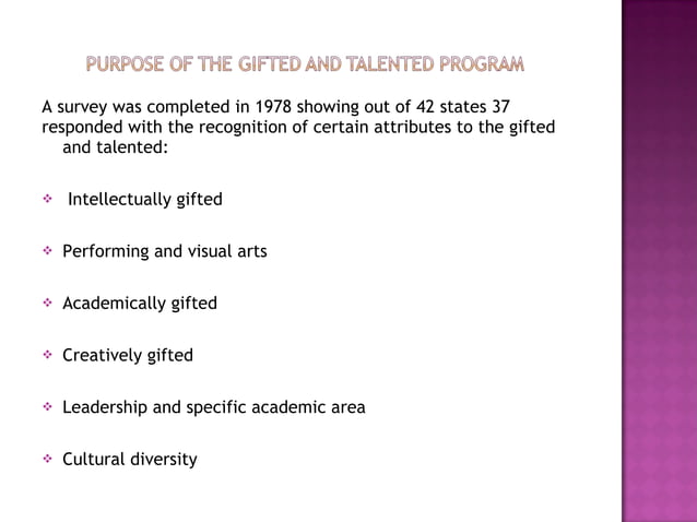 Gifted and talented ppt | PPT | Special Education | Education