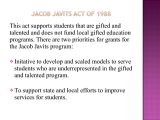 Gifted and talented ppt | PPT