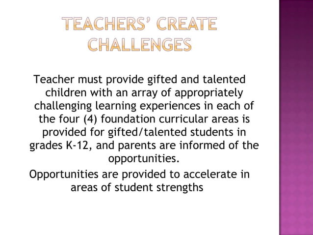 Gifted and talented ppt | PPT | Special Education | Education