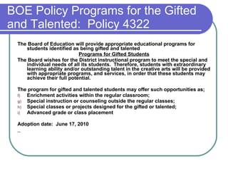 Gifted and Talented | PPT