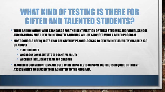 Gifted and talented program | PPTX