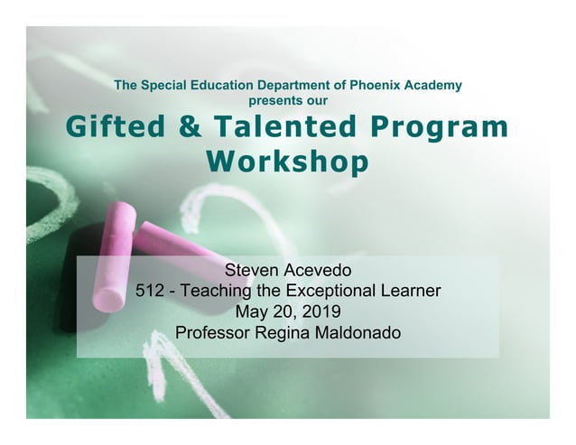 Gifted and talented program | PPT